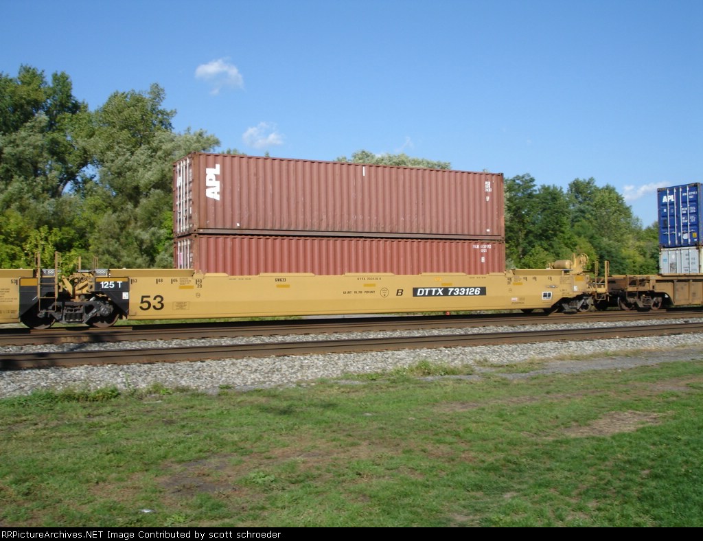 DTTX 733126B Double Stackcar EB